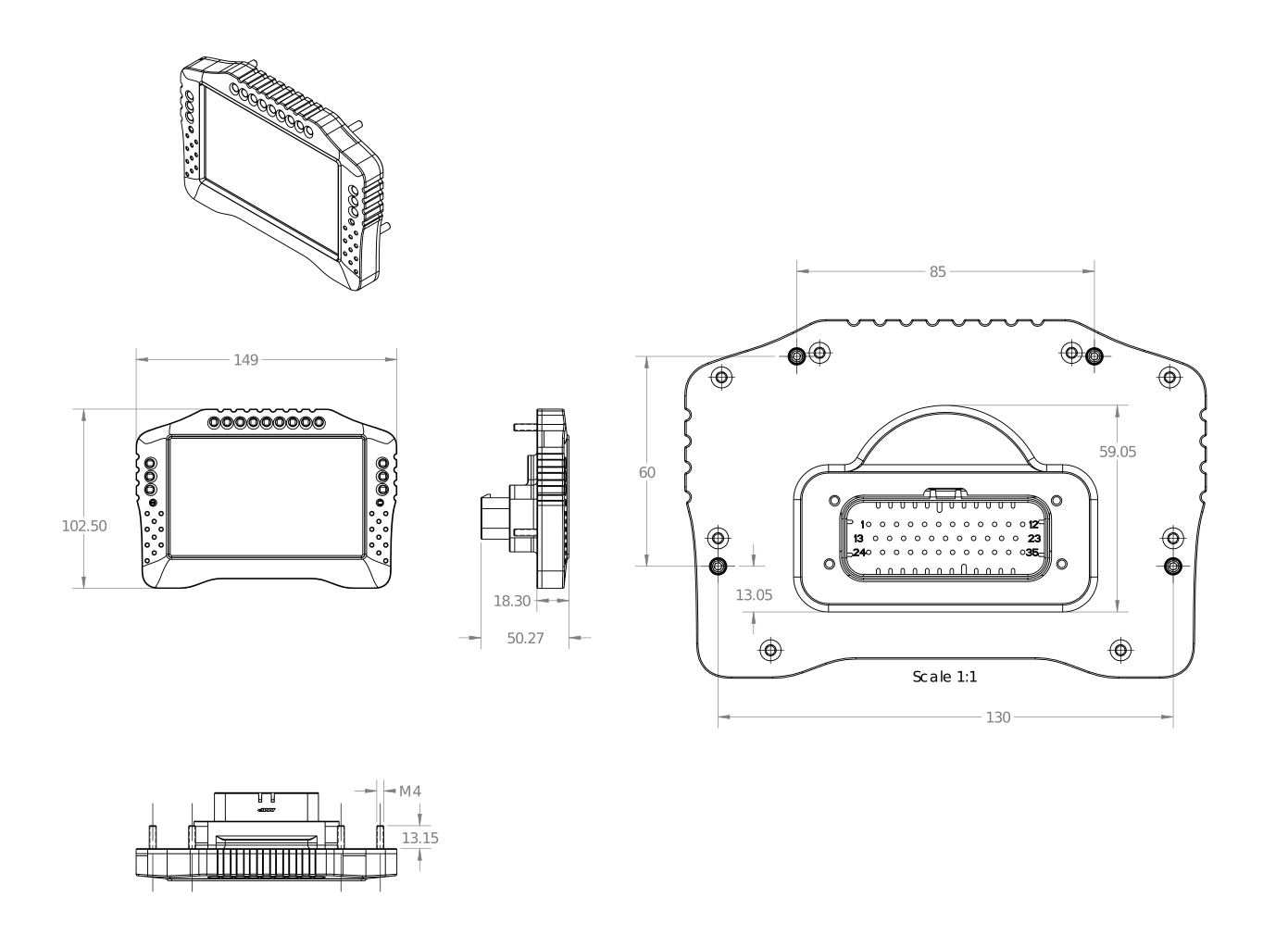 BlackFriday Bundle ECUMASTER ADU 5 Display + USB to CAN Module